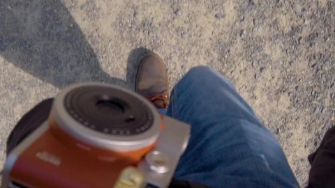 Top view, first person view of male wear... | Stock Video | Pond5