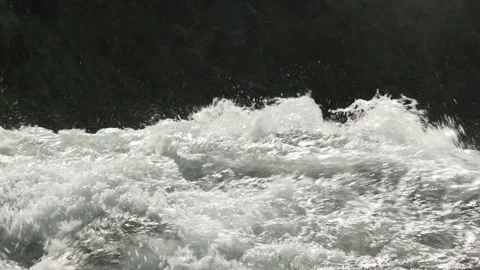 Top view of heavy waterfall in Norway | Stock Video | Pond5
