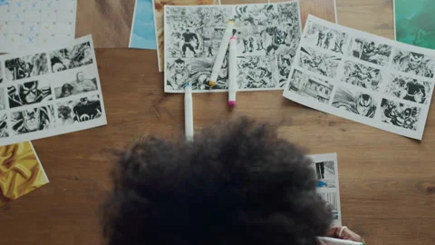 Top View of Illustrator Adding Highlight... | Stock Video | Pond5