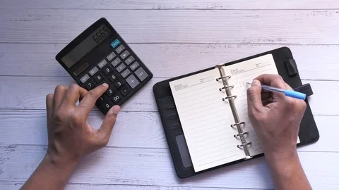 Calculator Top View Stock Video Footage | Royalty Free Calculator Top ...