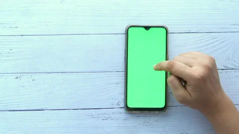 top view of man hand using smart phone o... | Stock Video | Pond5