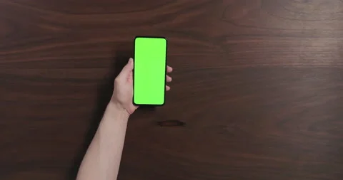 Top view man hand using smartphone with ... | Stock Video | Pond5
