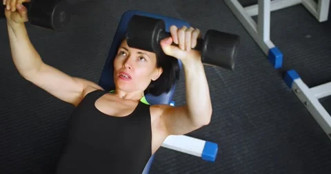 Top view of a middle aged fit Caucasian ... | Stock Video | Pond5