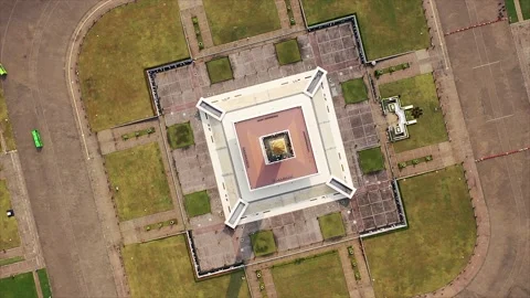 Top view of Monumen Nasional Monas is In... | Stock Video | Pond5