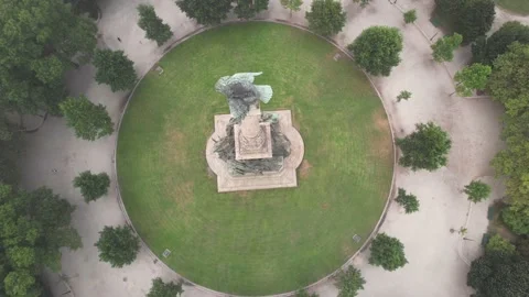 Top view of the monument at Rotunda da B... | Stock Video | Pond5