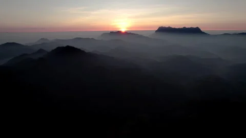 Top view Morning Mist and View Point wit... | Stock Video | Pond5