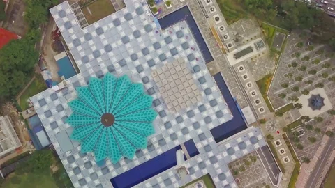 Top View of The National Mosque of Malay... | Stock Video | Pond5