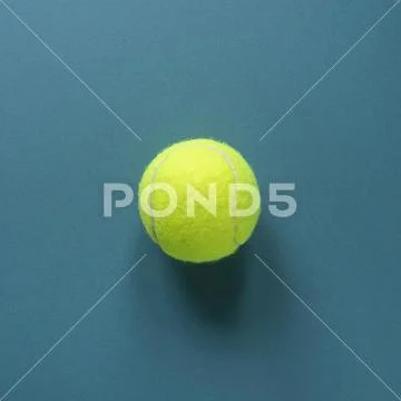 Top view one tennis ball High resolution photo Stock Image #247225856