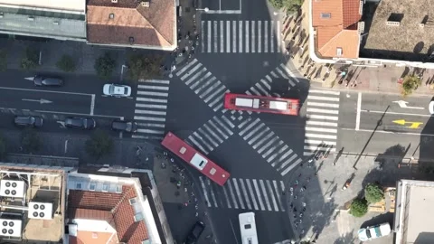 Pedestrian Top View Stock Footage ~ Royalty Free Stock Videos | Pond5