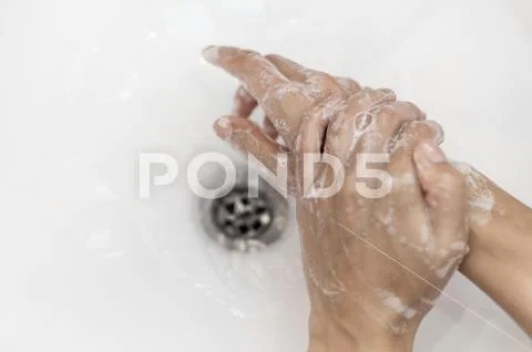 Top view person washing hands with soap Resolution and high quality ...