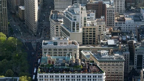 Top view rooftop bar on 5th Avenue, New ... | Stock Video | Pond5
