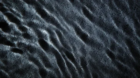 Top view seabed texture, black sea floor... | Stock Video | Pond5