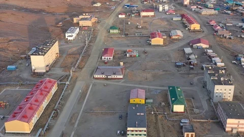 The top view on the settlement of Lavren... | Stock Video | Pond5