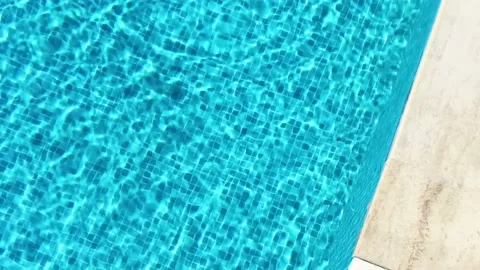 Top view of swimming pool with crystal b... | Stock Video | Pond5