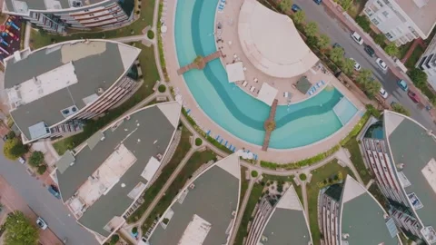 Top view of the territory of an expensiv... | Stock Video | Pond5