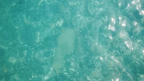 Top view: Through the crystal clear sea ... | Stock Video | Pond5
