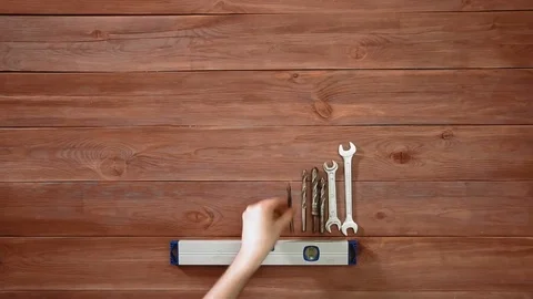 Top view time-lapse of a hand laying on ... | Stock Video | Pond5
