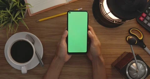 Top View Woman Uses Thumb Touching On Gr... | Stock Video | Pond5