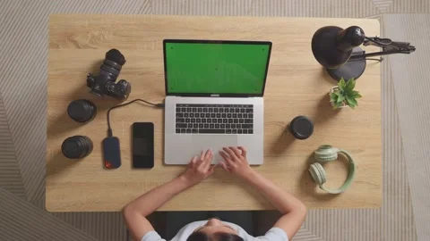 Top View Zoom In Shot Of A Woman Video E... | Stock Video | Pond5