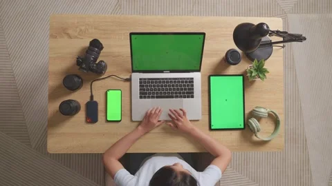 Top View Zoom In Shot Of A Woman Video E... | Stock Video | Pond5