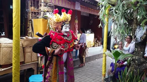 Topeng Performing Artistic Balinese Danc... | Stock Video | Pond5