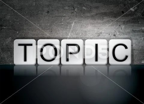 Topic Tiled Letters Concept and Theme: Royalty Free #70253250