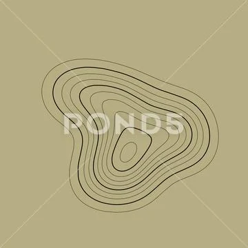 Topographic map background in brown colors. Grid map. Vector ...