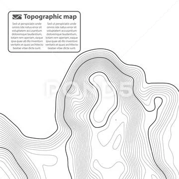 Topographic map background. Grid map. Contour. Vector illustration ...