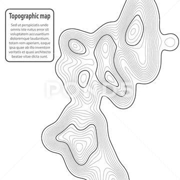 Topographic map background. Grid map. Contour. Vector illustration ...