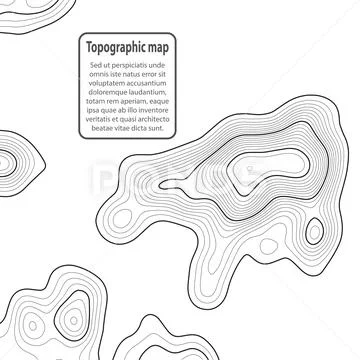 Topographic map background. Grid map. Contour. Vector illustration ...