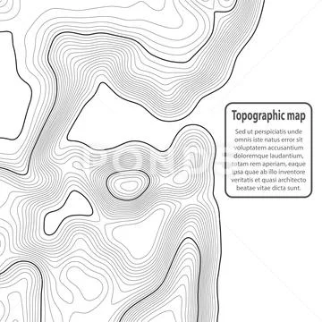 Topographic map background. Grid map. Contour. Vector illustration ...