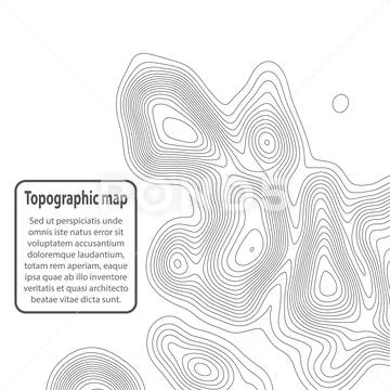 Topographic map background. Grid map. Contour. Vector illustration ...
