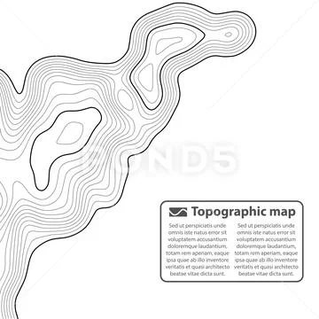 Topographic map background. Grid map. Contour. Vector illustration ...