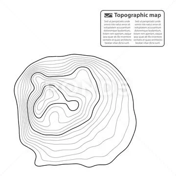 Topographic map background. Grid map. Contour. Vector illustration ...