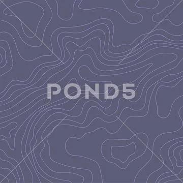 Topography Purple Map Wavy Lines: Graphic #152958605