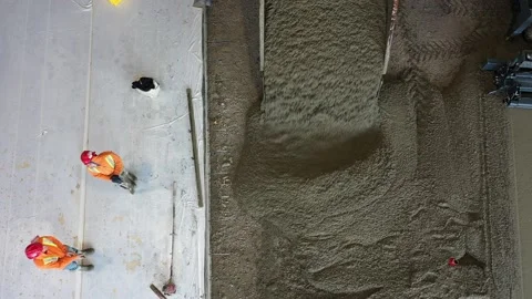 Top/Side - Construction work inside of g... | Stock Video | Pond5