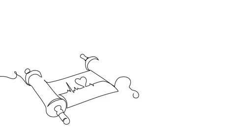 A Scroll Drawing Stock Videos – Royalty-Free HD & 4K Videos | Pond5