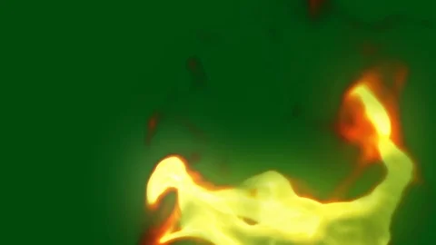 Torch Fire 3D Rendering Green Screen Bac... | Stock Video | Pond5