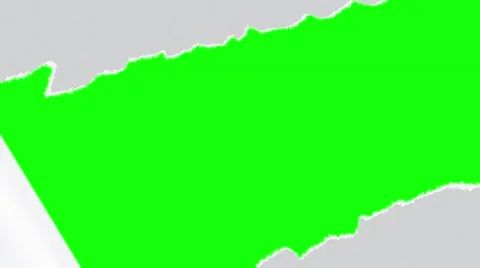 Torn paper green screen 2 in 1 | Stock Video | Pond5