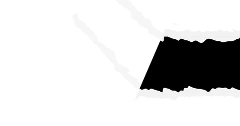 torn ripped paper animation with black b... | Stock Video | Pond5