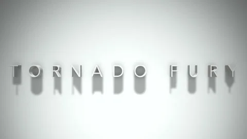 tornado fury 3D title animation with sha... | Stock Video | Pond5