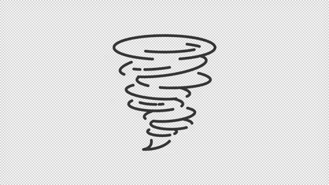 Tornado line animation | Stock Video | Pond5
