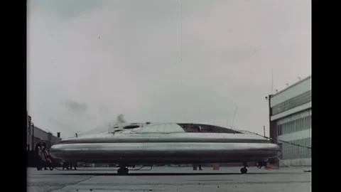 TORONTO - 1959 - An Avrocar undergoes te... | Stock Video | Pond5