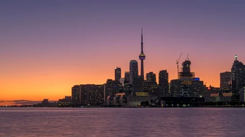 Toronto Sunset Stock Footage ~ Royalty Free Stock Videos | Pond5
