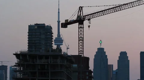 Toronto Construction Stock Footage ~ Royalty Free Stock Videos | Pond5