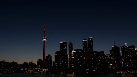 Toronto Twilight Stock Video Footage | Royalty Free Toronto Twilight ...