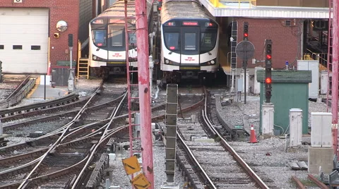Toronto transit commission TTC subway tr... | Stock Video | Pond5