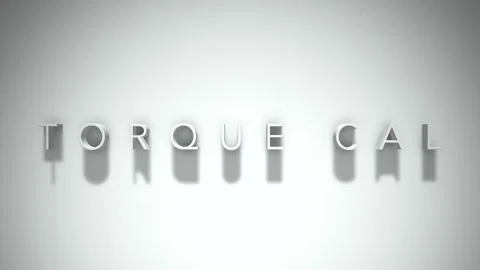 torque cal 3D title animation with shado... | Stock Video | Pond5