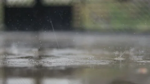Rain Hitting Ground Stock Footage ~ Royalty Free Stock Videos | Pond5