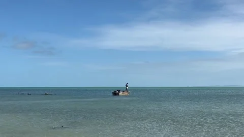 Torres Strait Islander fisherman spearfi... | Stock Video | Pond5